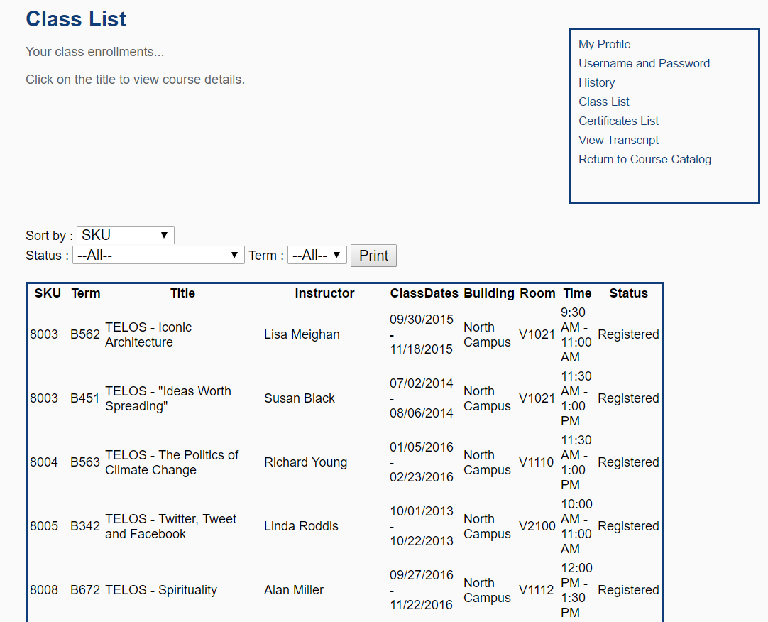 Class Completion Certificate | TELOS Student Organization